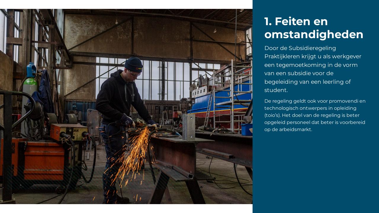 Feiten en omstandigheden - Subsidieregeling praktijkleren