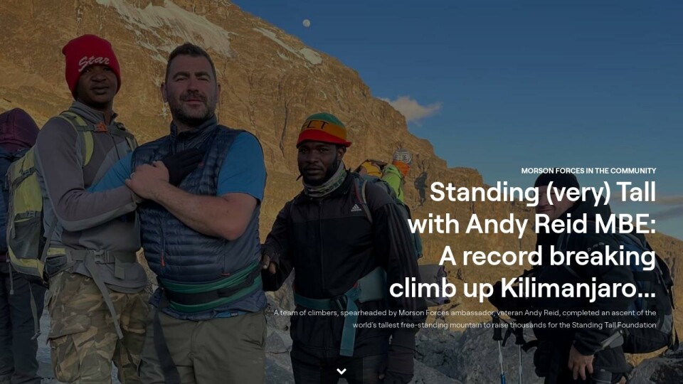 The Kilimanjaro Climb 2022 Standing very Tall with Andy Reid MBE ...