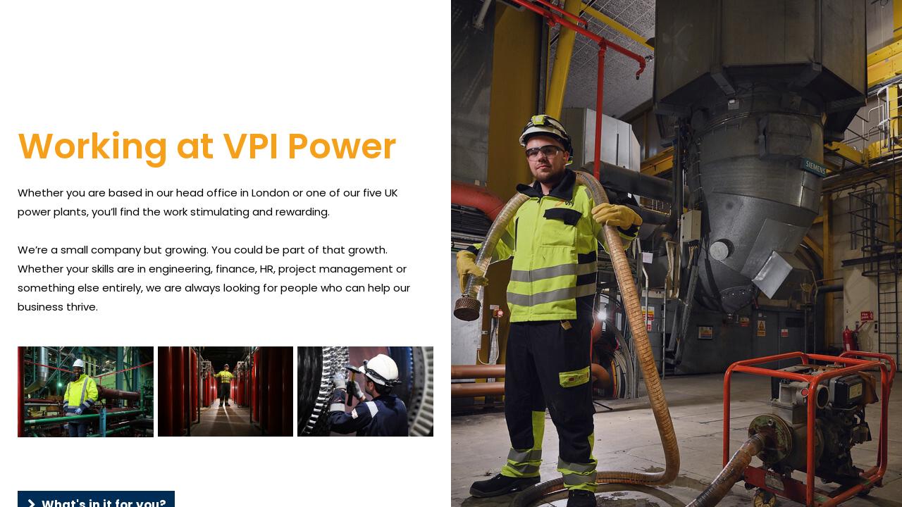 Working at VPI Power - VPI Candidate Pack