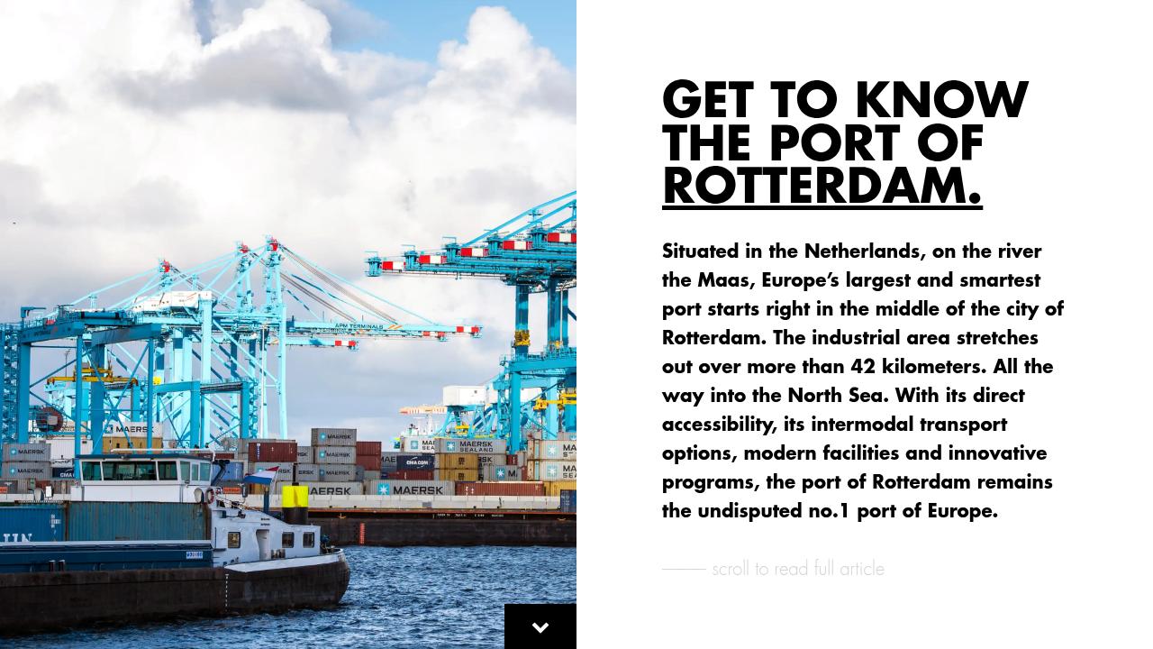 GET TO KNOW THE PORT OF ROTTERDAM - INTRO - Discover Resilient Rotterdam