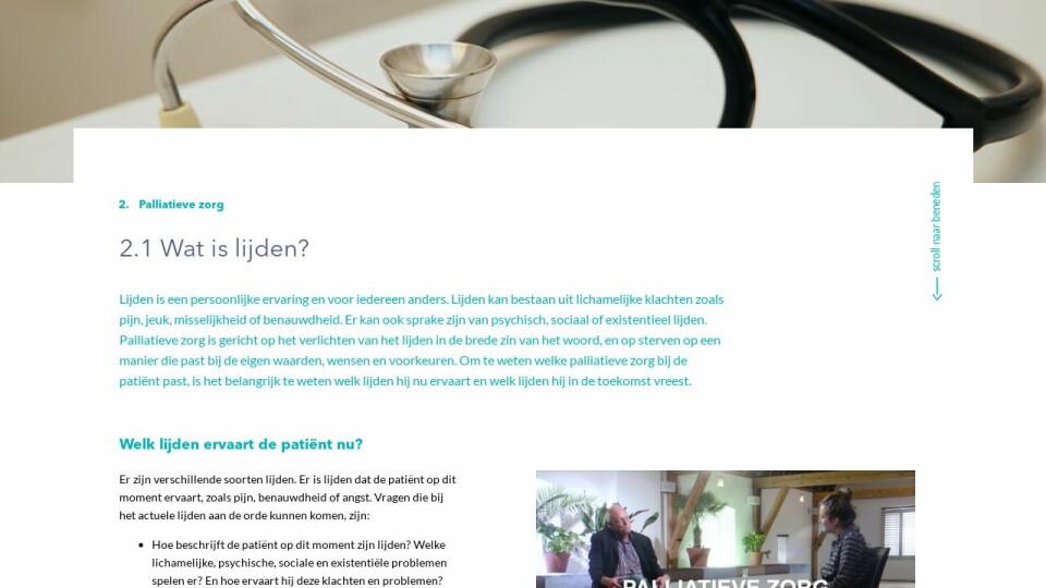 Wat is lijden? - KNMG tijdig praten over het levenseinde