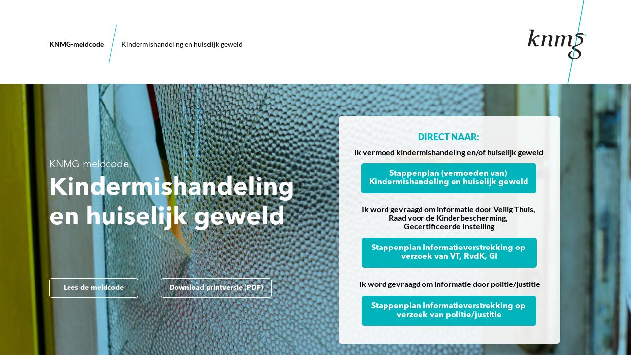 Meldcode kindermishandeling en huiselijk geweld - KNMG Meldcode ...