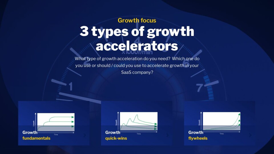 3 types of growth accelerators - MindMasters SaaS Growth Acceleration