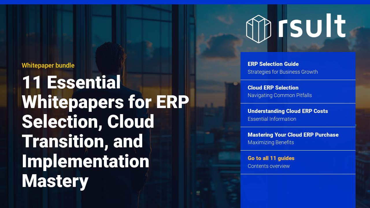 Cover - Rsult's Ultimate Megapack: 11 Essential Guides for ERP Selection, Cloud Transition, and ...