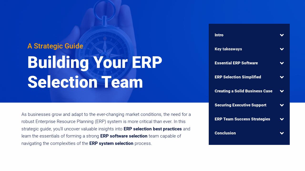Building Your ERP Selection Team: A Strategic Guide - Rsult's Ultimate ...