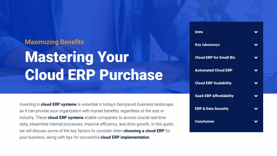 Mastering Your Cloud ERP Purchase: Maximizing Benefits - Rsult's ... Mastering Your Cloud ERP Purchase: Maximizing Benefits - Rsult's ...