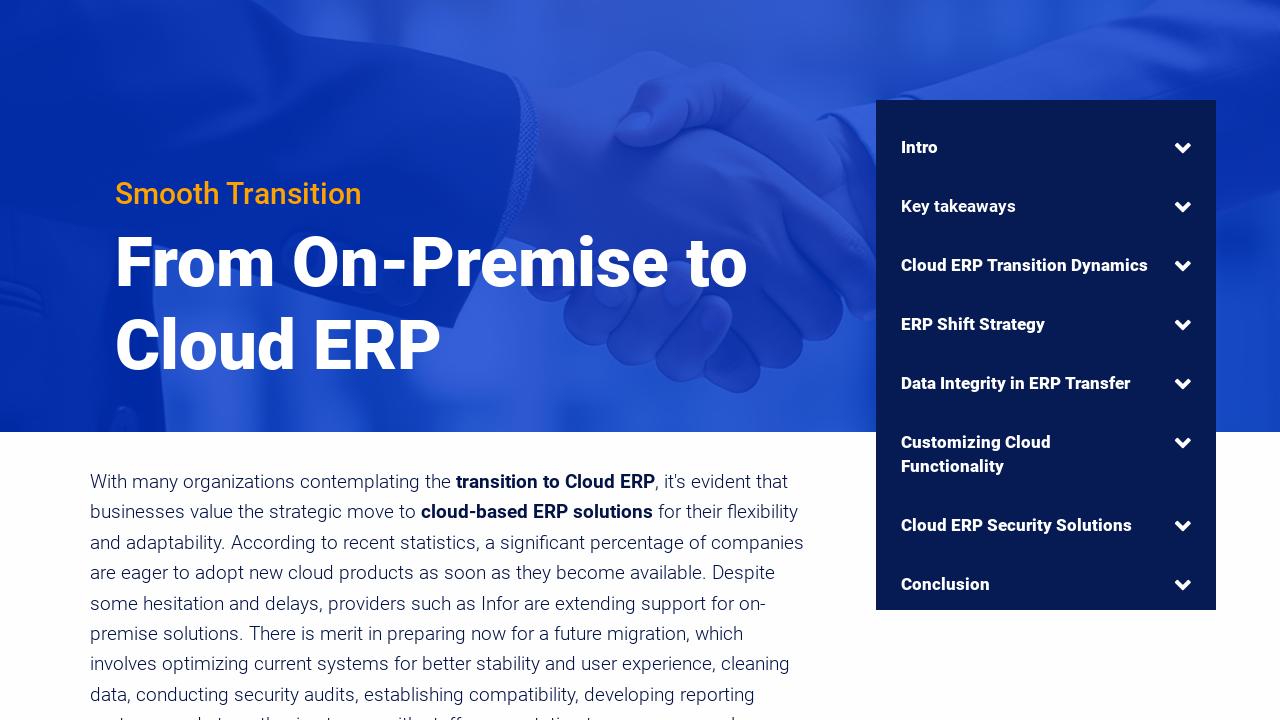 Smooth Transition from On-Premise to Cloud ERP - Rsult's Ultimate Megapack: 11 Essential Guides ...