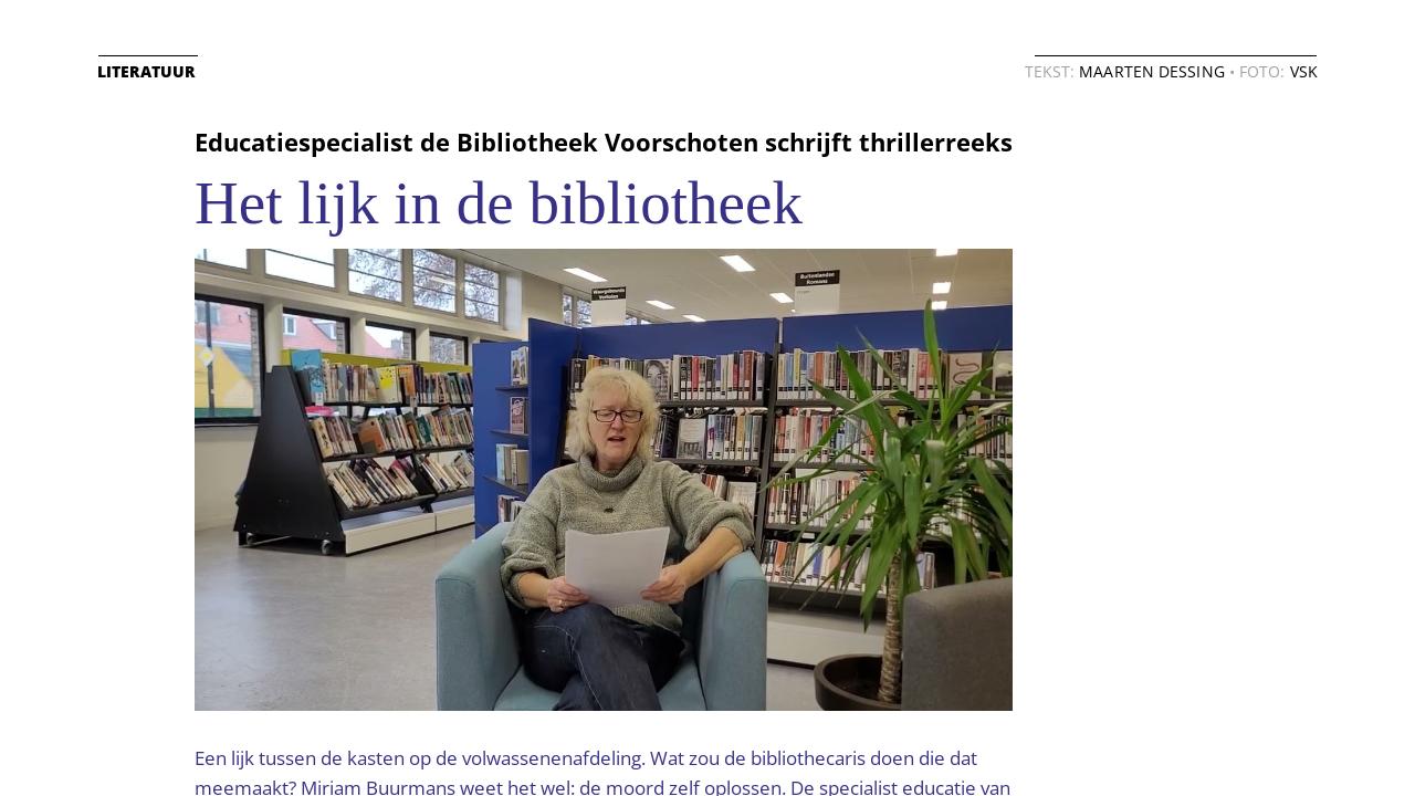 Het lijk in de bibliotheek - Bibliotheekblad 1-2024