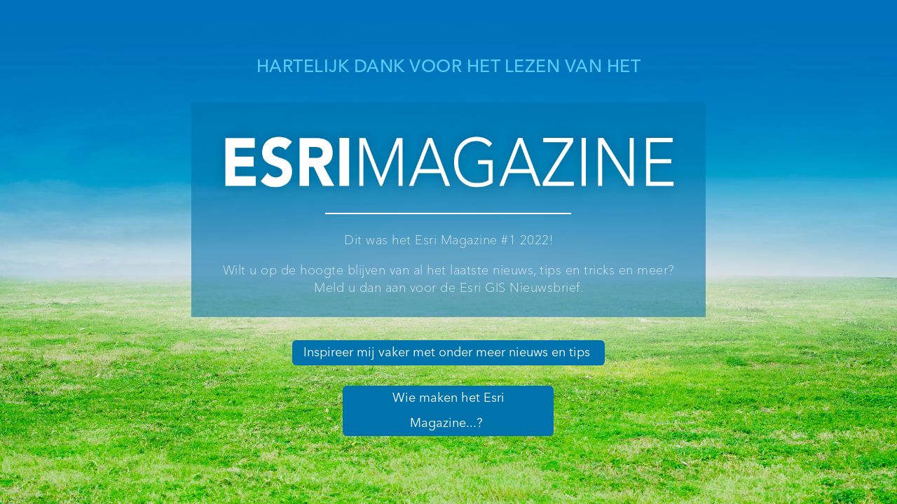 Afsluiting - Esri Magazine #1 2022