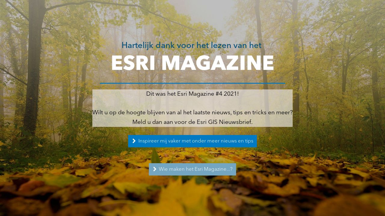 Afsluiting - Esri Magazine #4 2021
