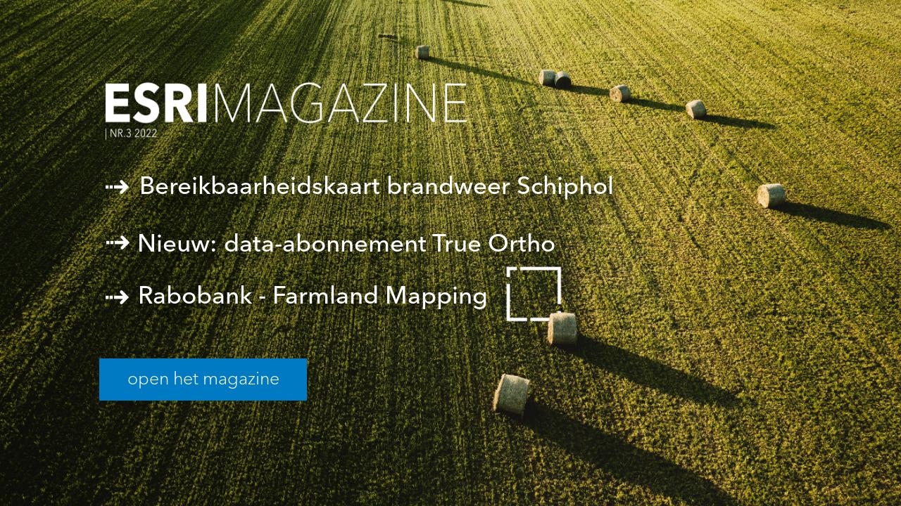 Cover Esri Magazine - Esri Nederland Magazine