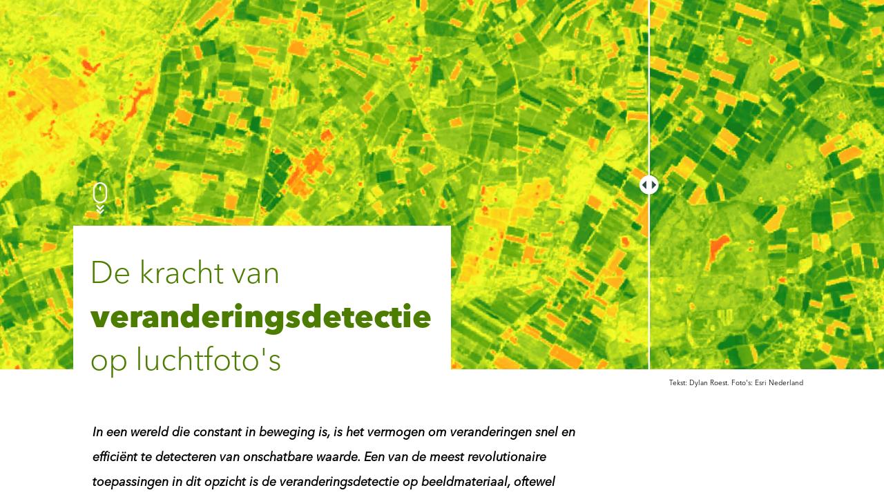 De kracht van veranderingsdetectie op luchtfotos - Esri Magazine #3 2023