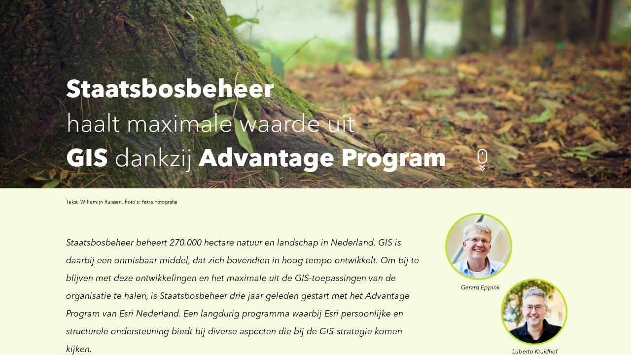 Staatsbosbeheer haalt maximale waarde uit GIS dankzij Advantage Program ...