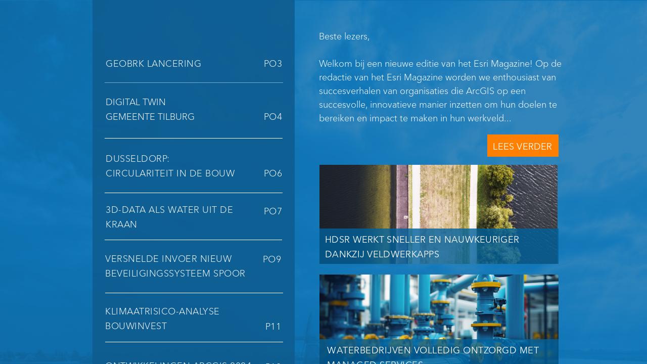 Inhoudsopgave - Esri Magazine #3 2024