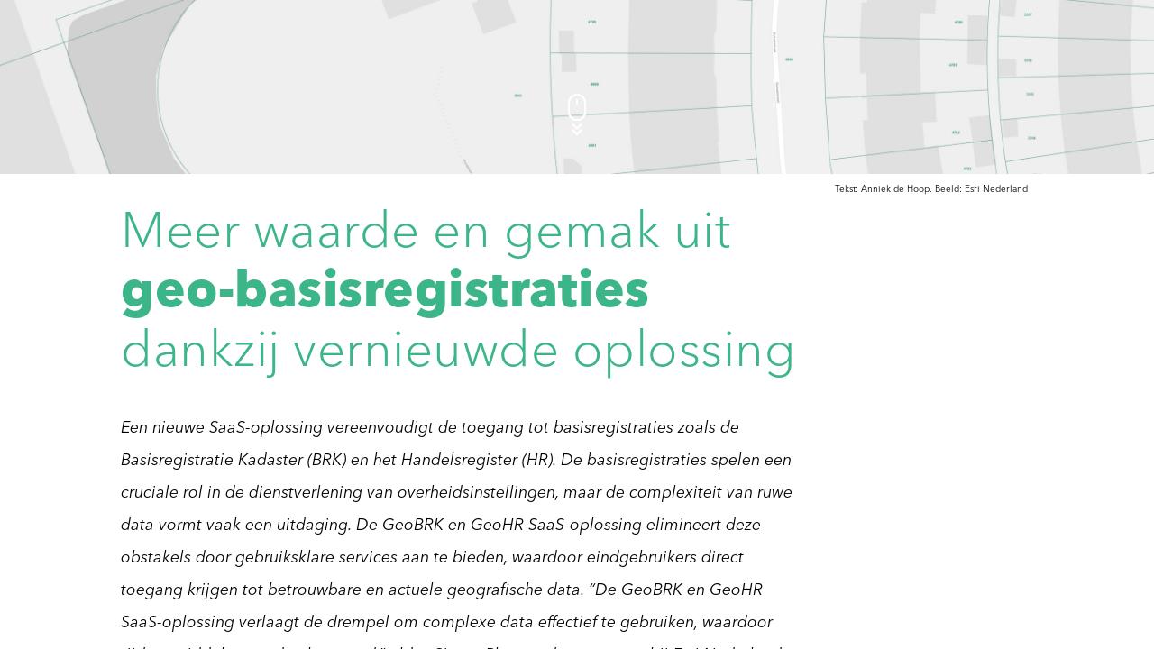 Meer waarde en gemak uit geo-basisregistraties dankzij vernieuwde ...