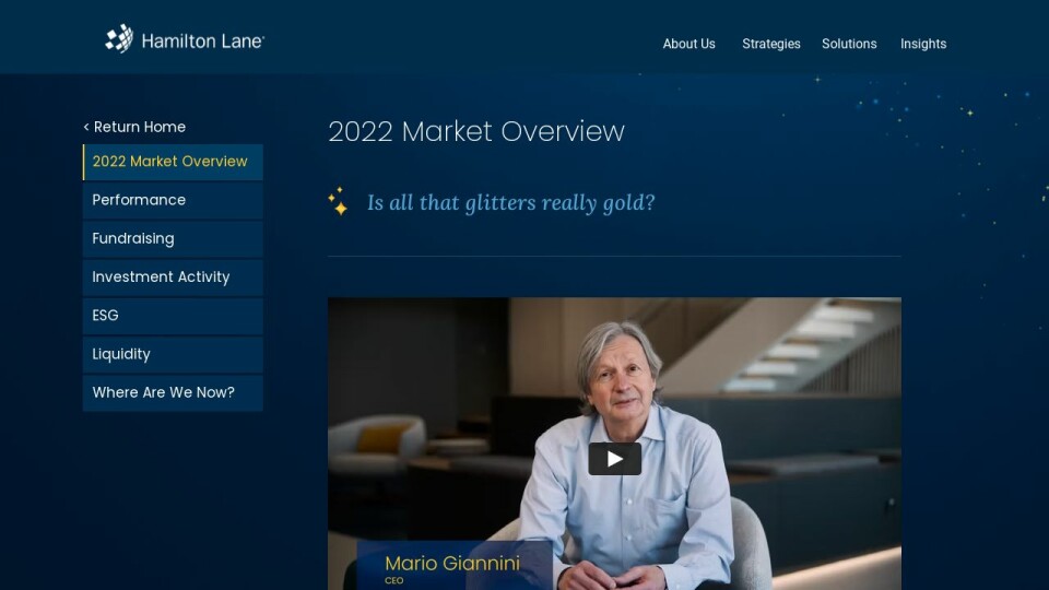 market overview - Hamilton Lane 2022 Market Overview