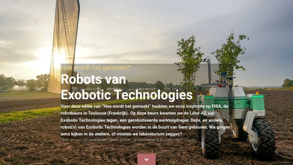 Hoe wordt het gemaakt - Robots bij Exobotic Technologies - Hectares ...