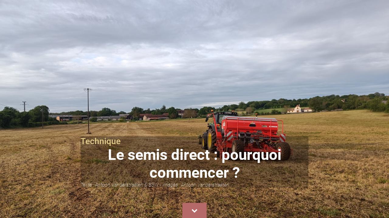 Technique - Le semis direct : pourquoi commencer ? - Hectares 2024-003 FR