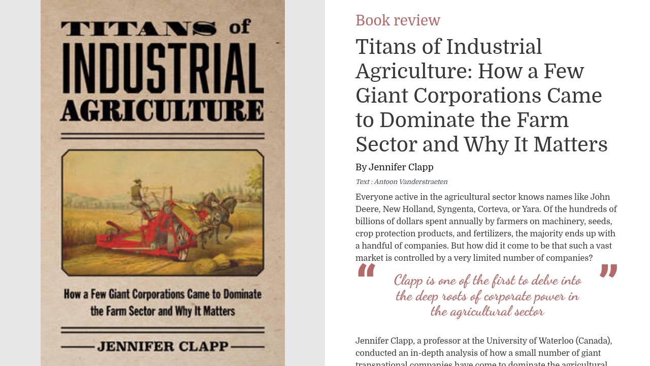 Book review - Titans of industrial agriculture - Women in Ag 2025-001