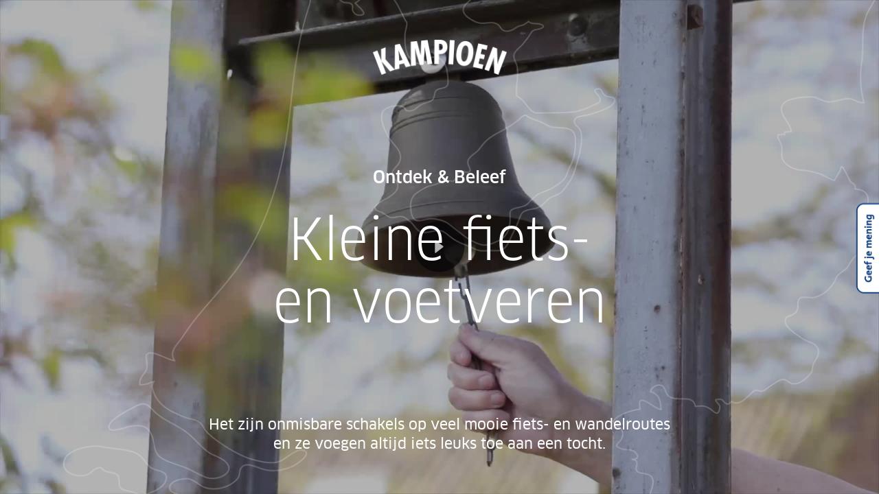Kleine Fiets- en Voetveren | Ontdek & Beleef | ANWB Kampioen