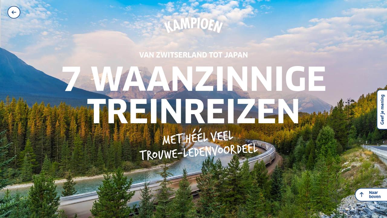 Ledenvoordeel! 7 waanzinnige treinreizen - Lente! | Nu live: Kampioen (digitaal) maart/april ...