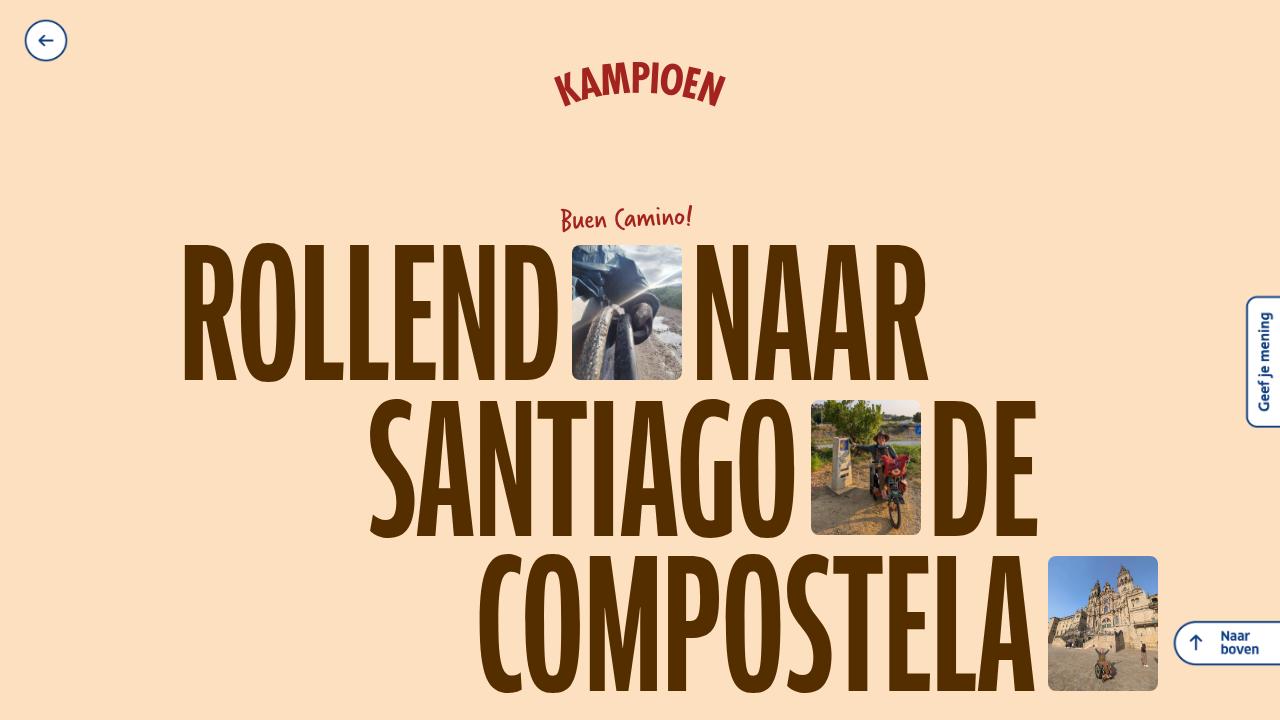 Laura’s pelgrimstocht naar Santiago de Compostella | Kampioen