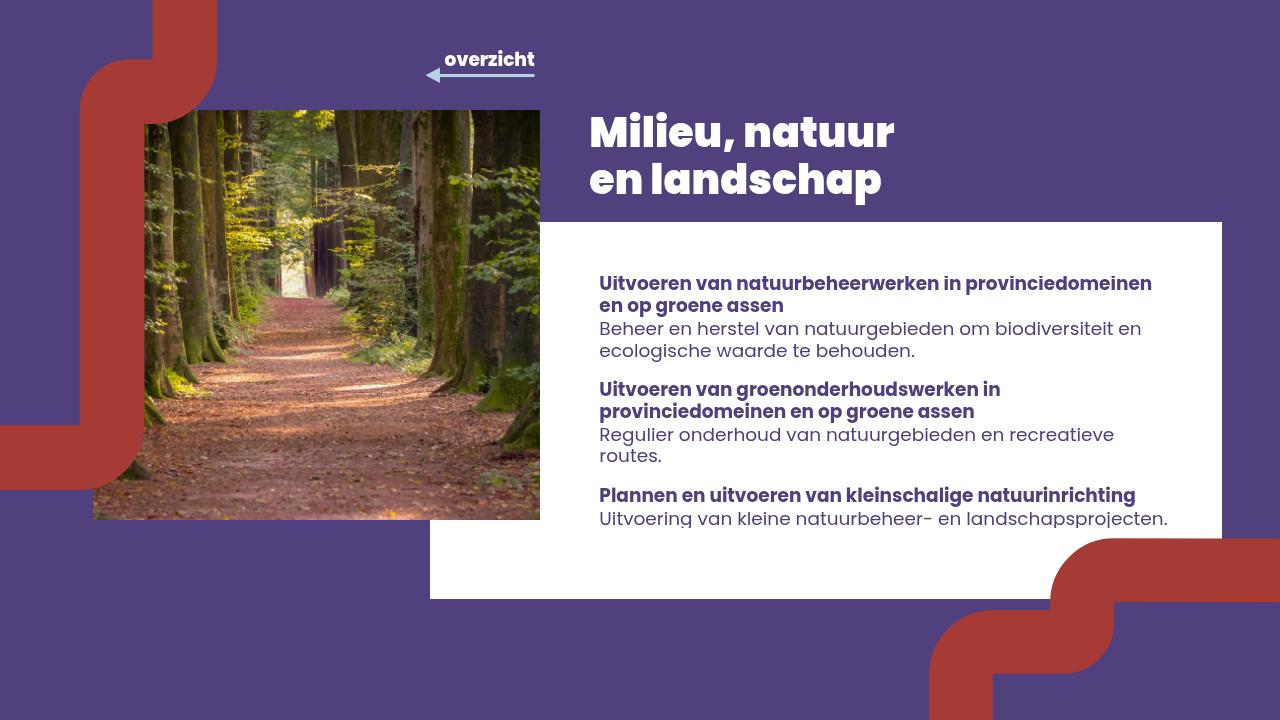 Milieu, natuur en landschap - Servicecatalogus Verken West-Vlaanderen