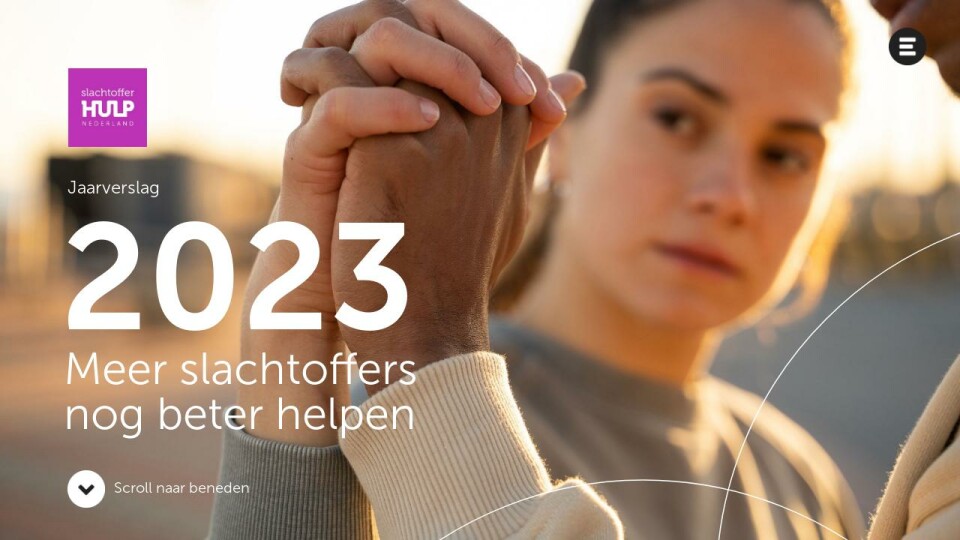Meer slachtoffers nog beter helpen - Jaarverslag 2023