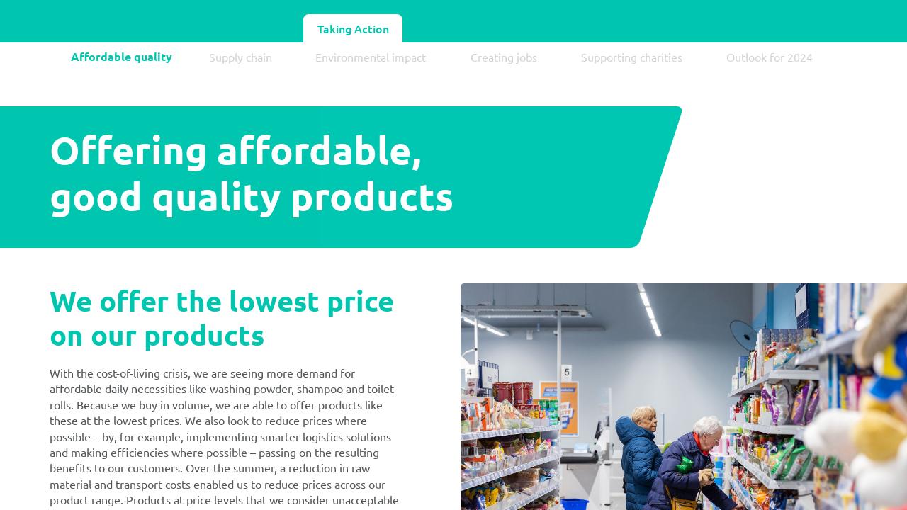 Offering affordable, good quality products - Update2023