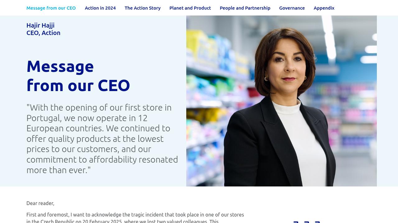 Message from our CEO - Update2024