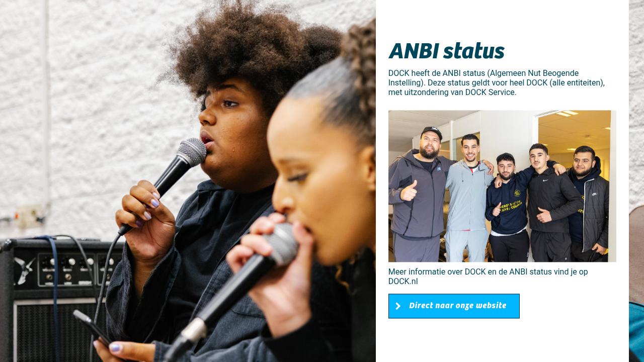 ANBI status - DOCK publieksjaarverslag 2024