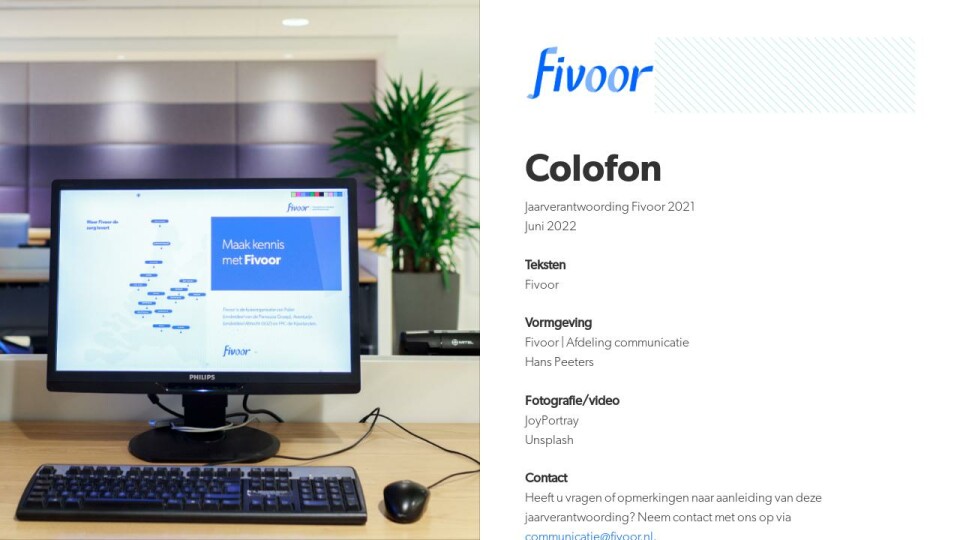 Jaarverslag 2021 | Fivoor