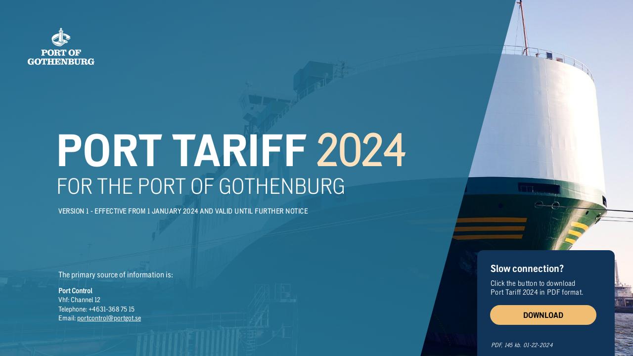 Home - Port Tariff 2024