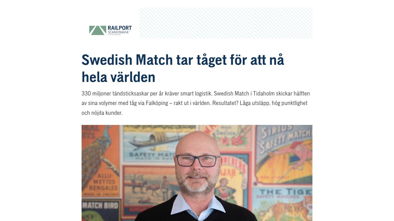 Swedish match - Railport Scandinavia