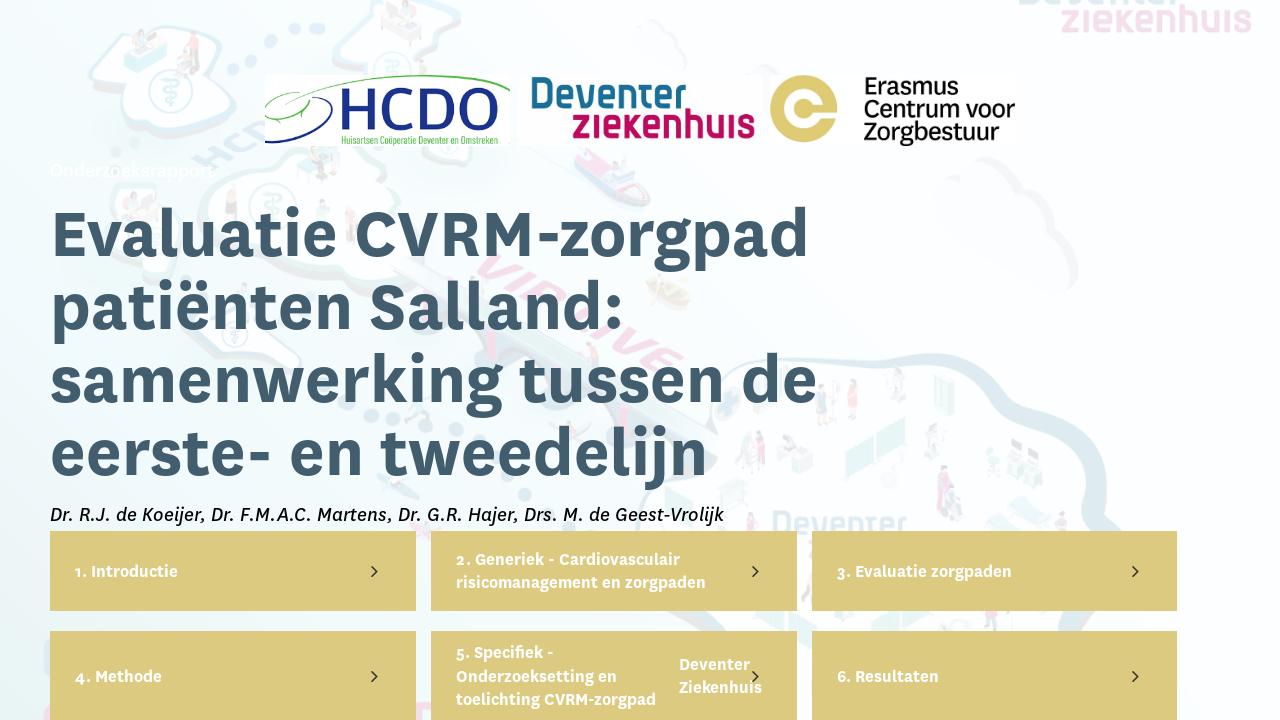 Contents - Evaluatie CVRM-zorgpad