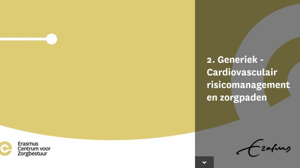 Generiek - Cardiovasculair risicomanagement en zorgpaden - Evaluatie ...