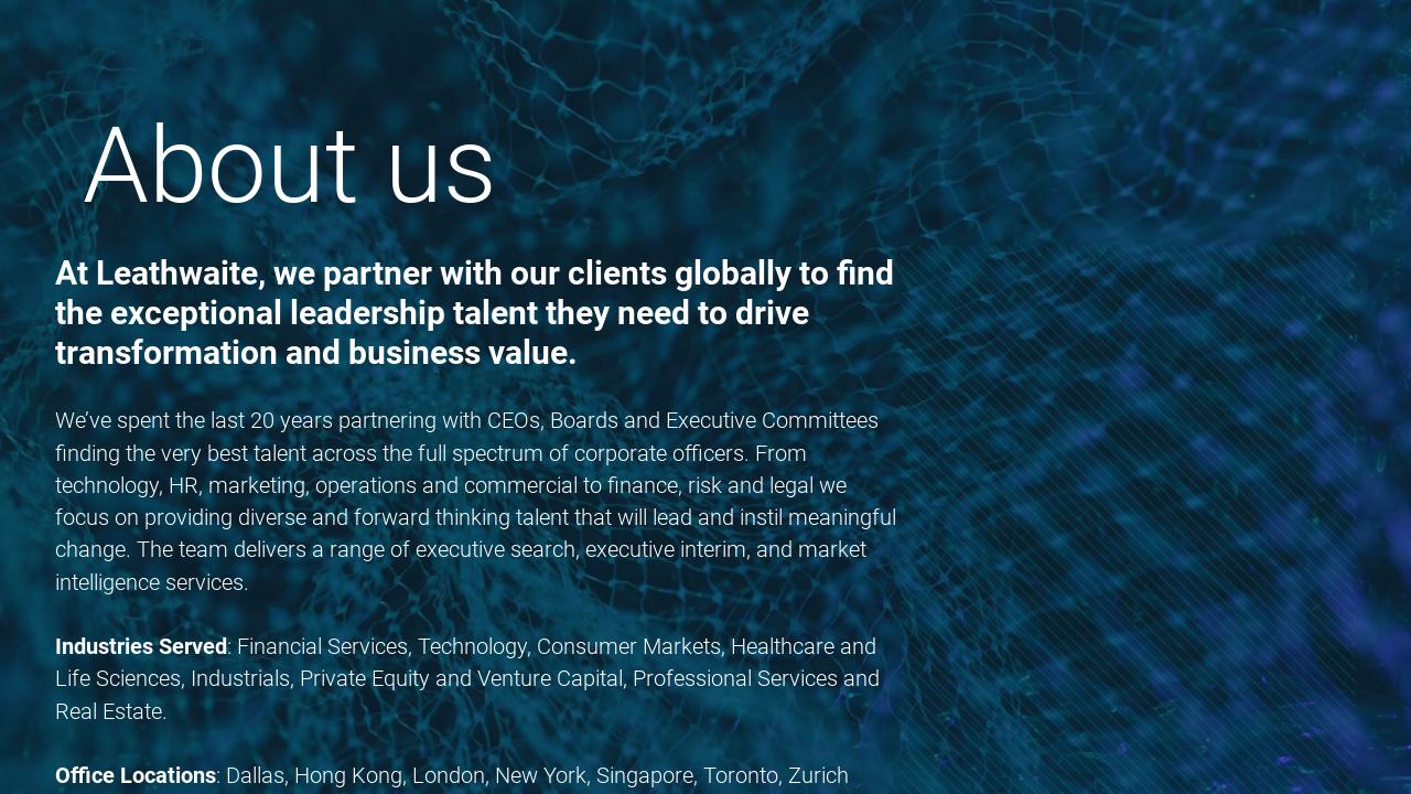 About us - technology and operations digest