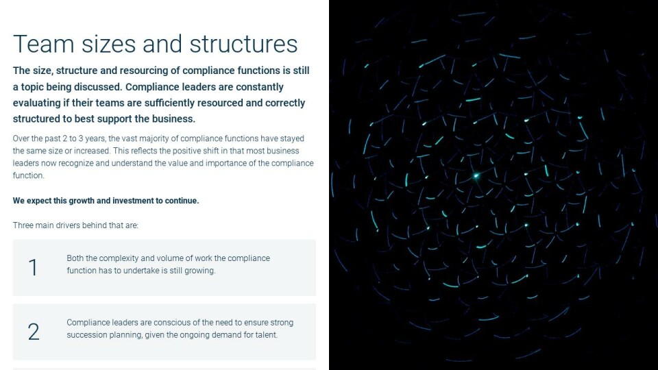Team sizes and structures - Attracting and retaining the best in Compliance
