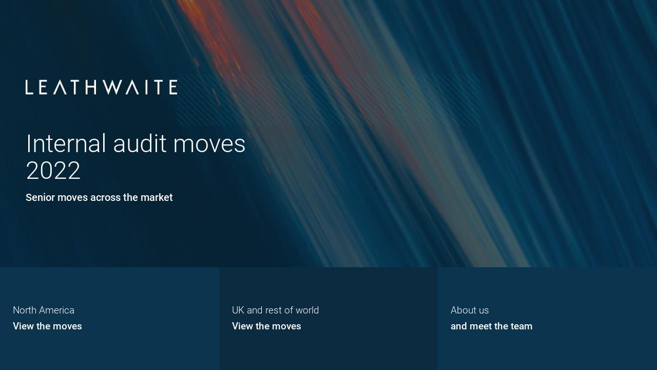 Internal audit moves - Internal Audit Moves 2022