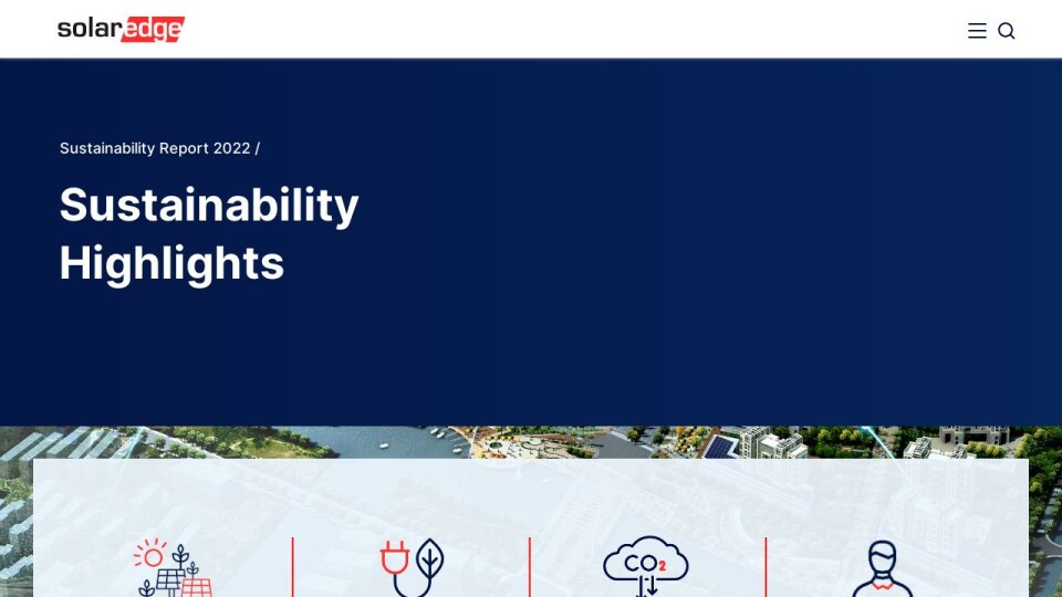 Sustainability Highlights - Sustainability Report