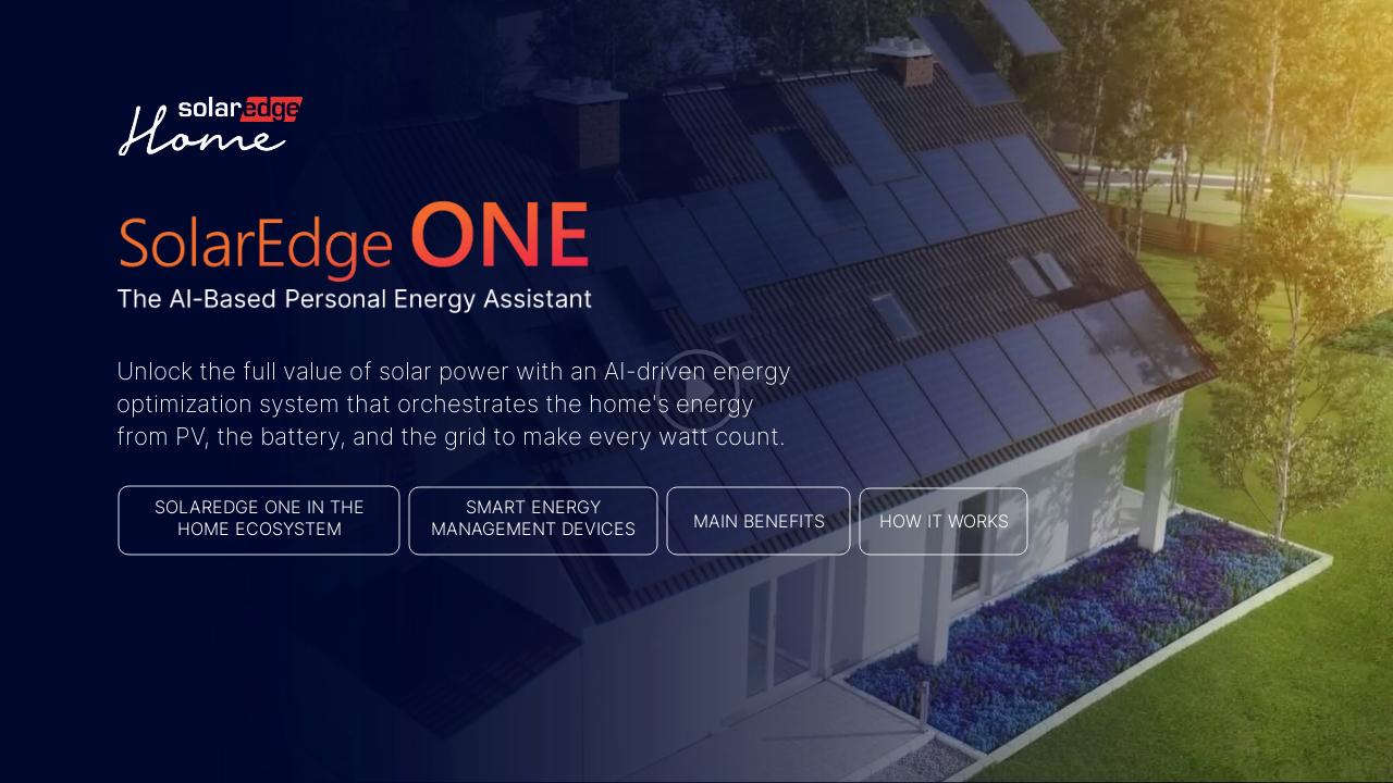 Cover - SolarEdge ONE for Residential