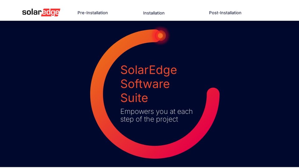 Home Page - SolarEdge Software Suite