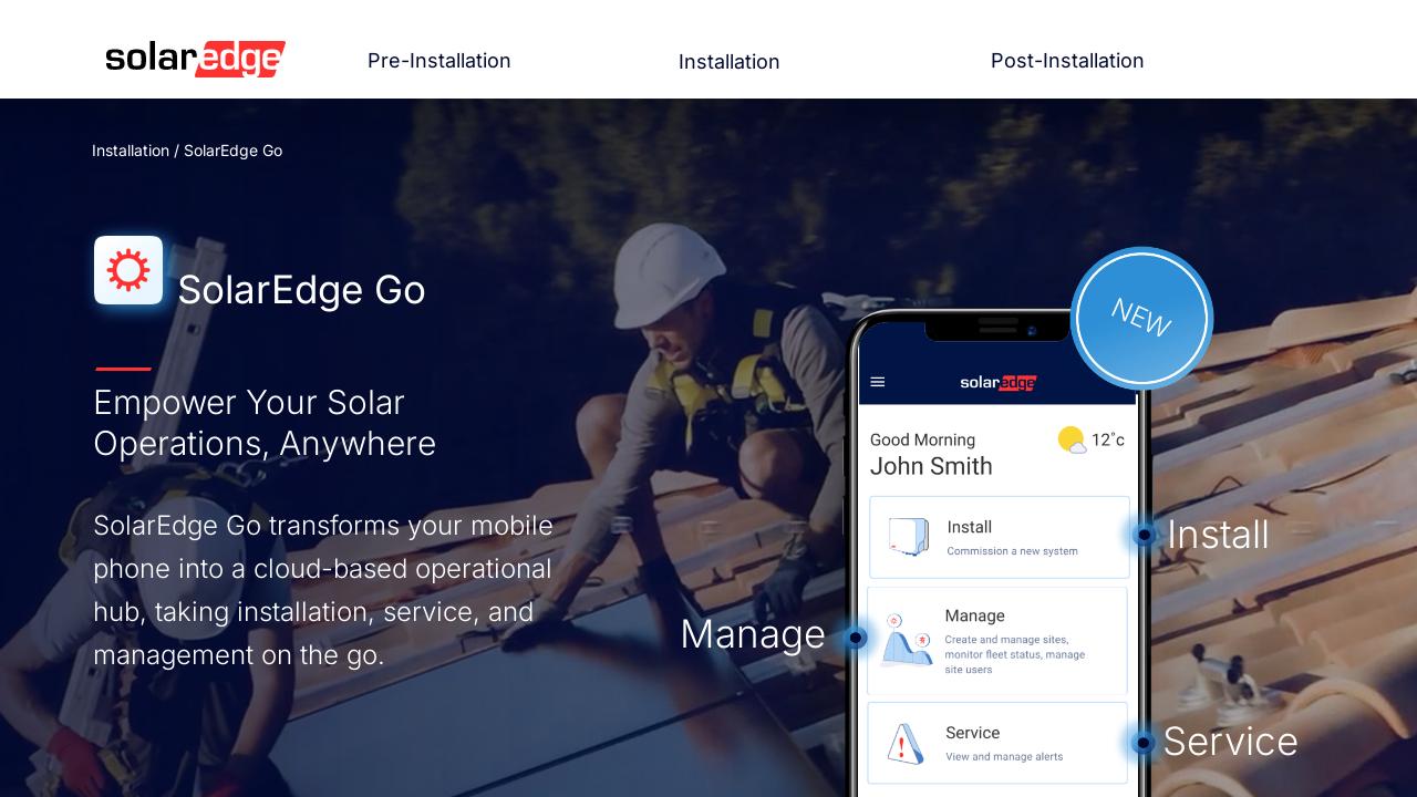 SolarEdge GO - SolarEdge Software Suite