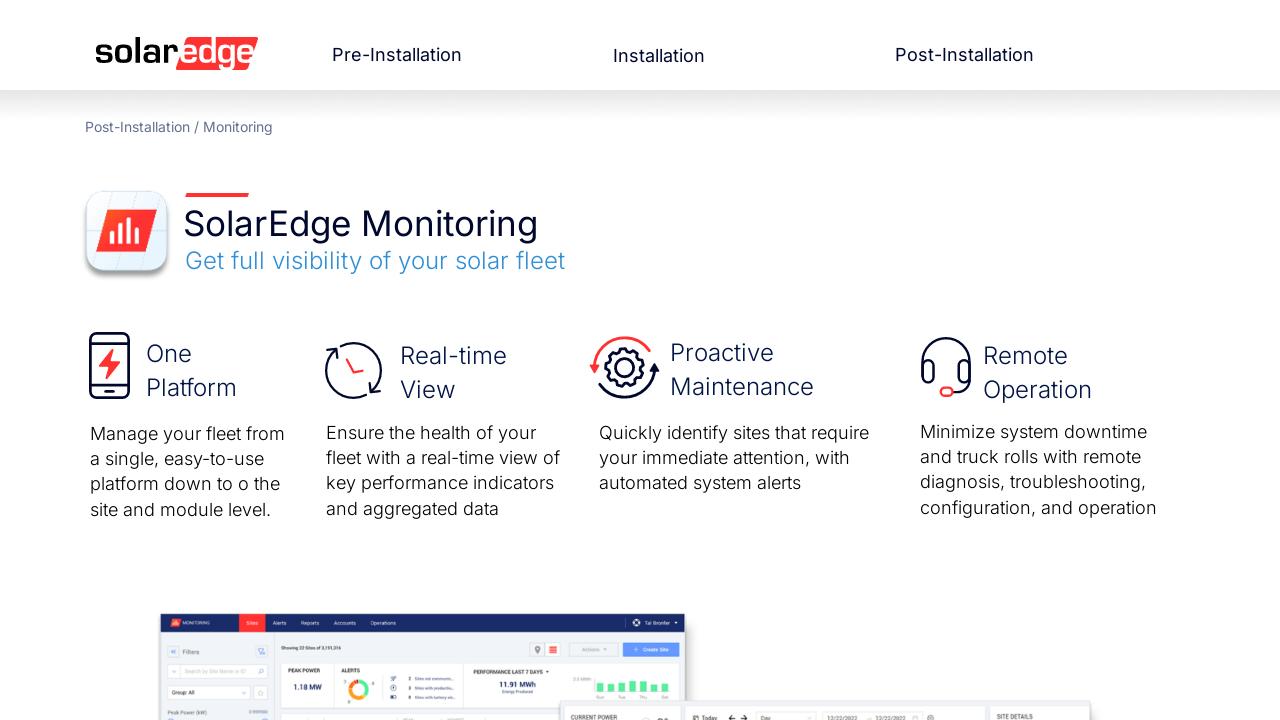 Monitoring - SolarEdge Software Suite