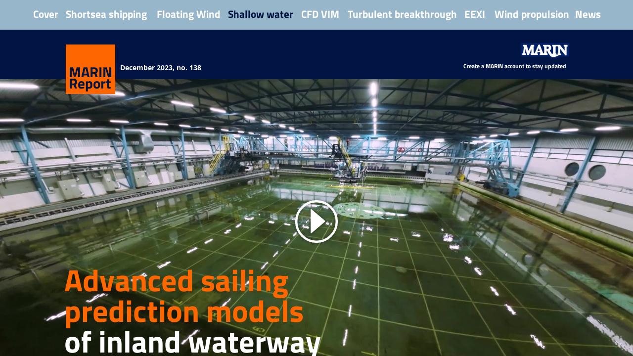 Advanced sailing prediction models of inland waterway vessels