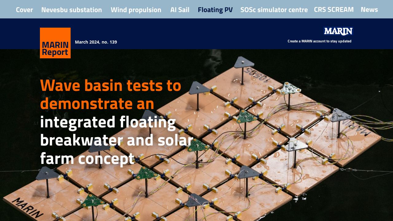 SUREWAVE project aims to develop a floating solar farm for offshore ...