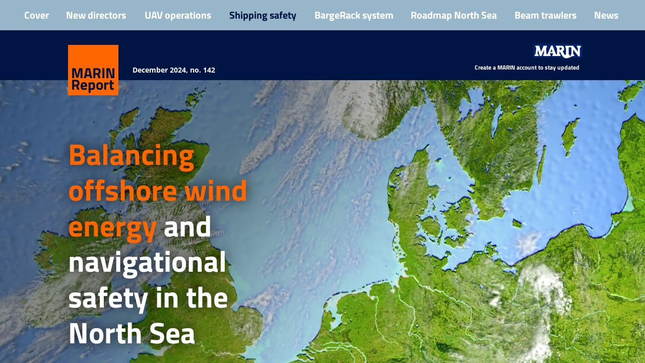 Balancing offshore wind energy and navigational safety in the North Sea
