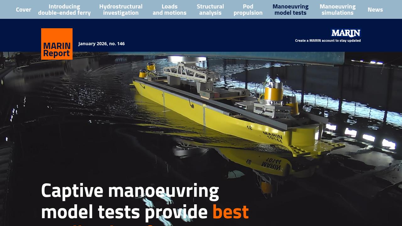 Manoeuvring model tests - MARIN Report 146