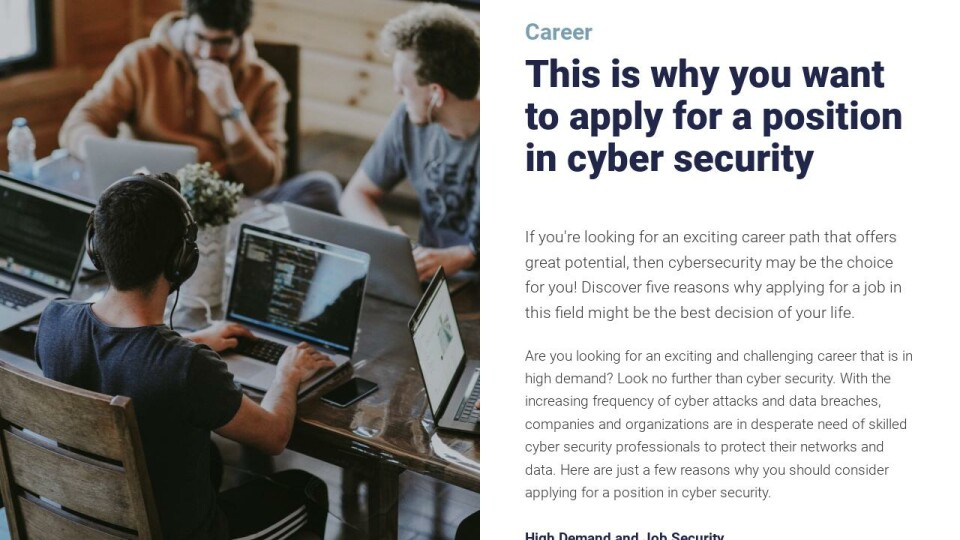 This is why you want to apply for a position in cyber security - Amazic ... This is why you want to apply for a position in cyber security - Amazic ...