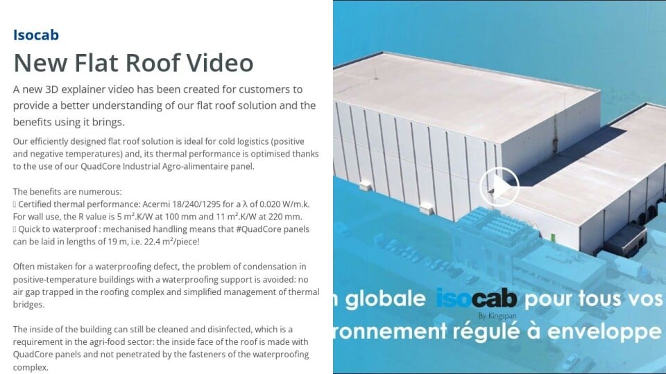 Isocab - New Flat Roof Video - KIP West Newsletter - Q3 2023